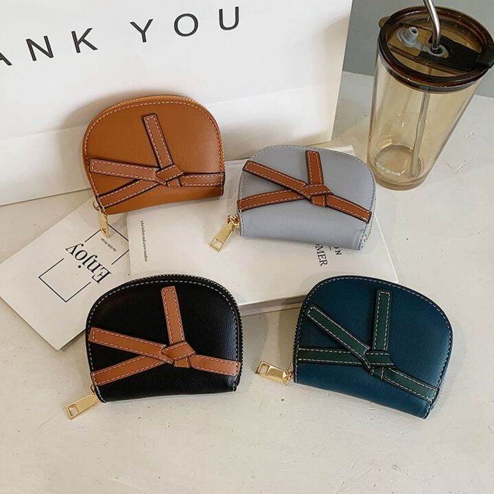 FHDFH กระเป๋าใส่บัตรหลายใบหลายช่องเสียบบัตรมีโบว์อเนกประสงค์สำหรับ ...