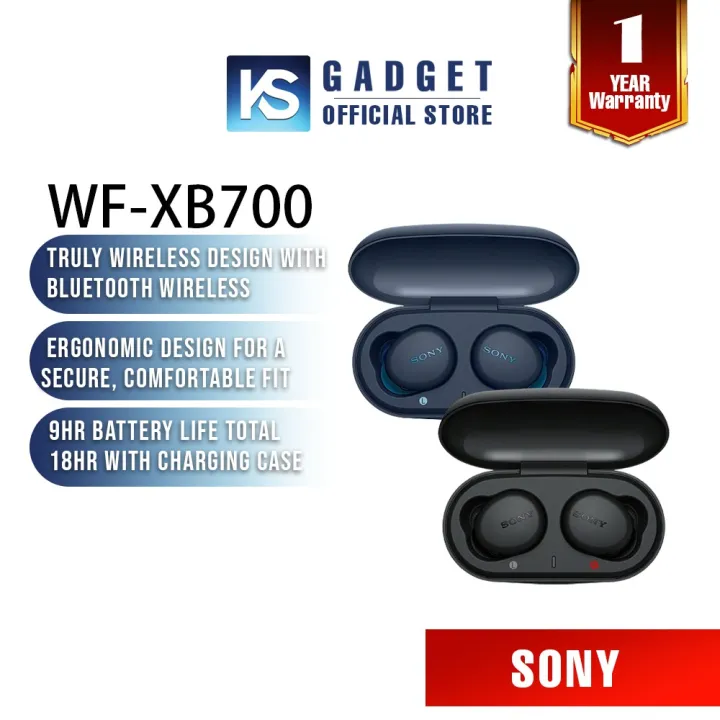 Sony WF-XB700 Extra BASS Bluetooth True Wireless Earbuds Headset ...