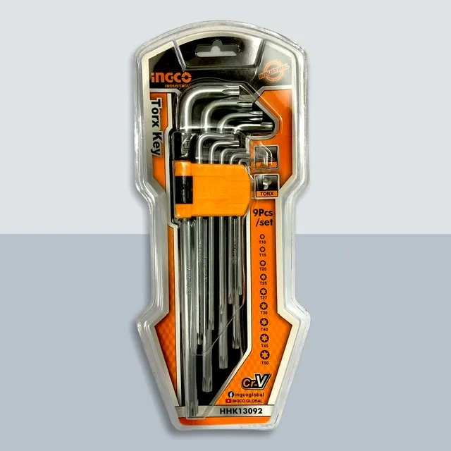 9pcs Torx key / Flower Allen keys Ingco Professional extra long | Lazada PH