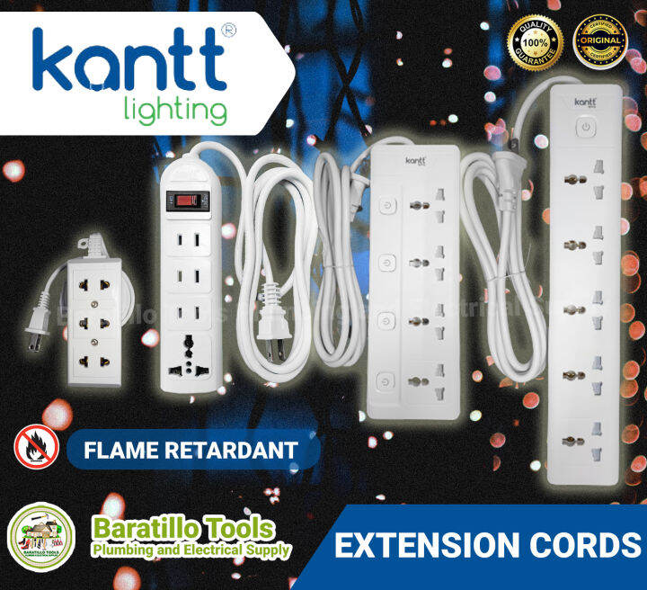 KANTT Lighting HEAVY DUTY Extension Cords 2M | Lazada PH