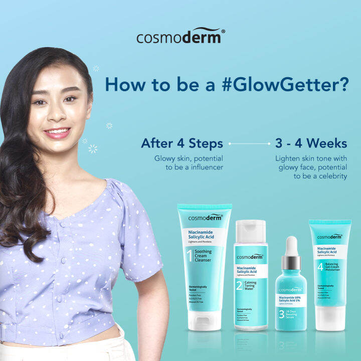 Cosmoderm Niacinamide Salicylic Acid Soothing Cream Cleanser 125ml | Lazada