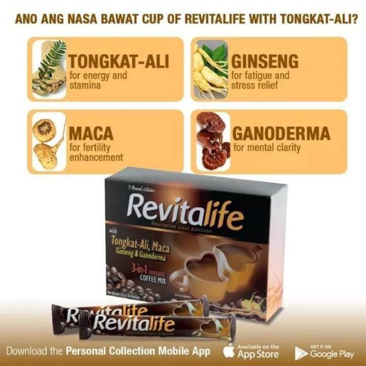 Revitalife Coffee 7 in 1 Instant Coffee with Tongkat ali Coffee for Men ...