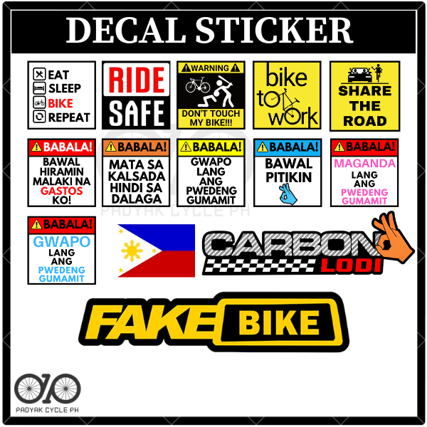 Bike Stickers Water Proof High Quality Mountain Road Bike MTB Bicycle ...
