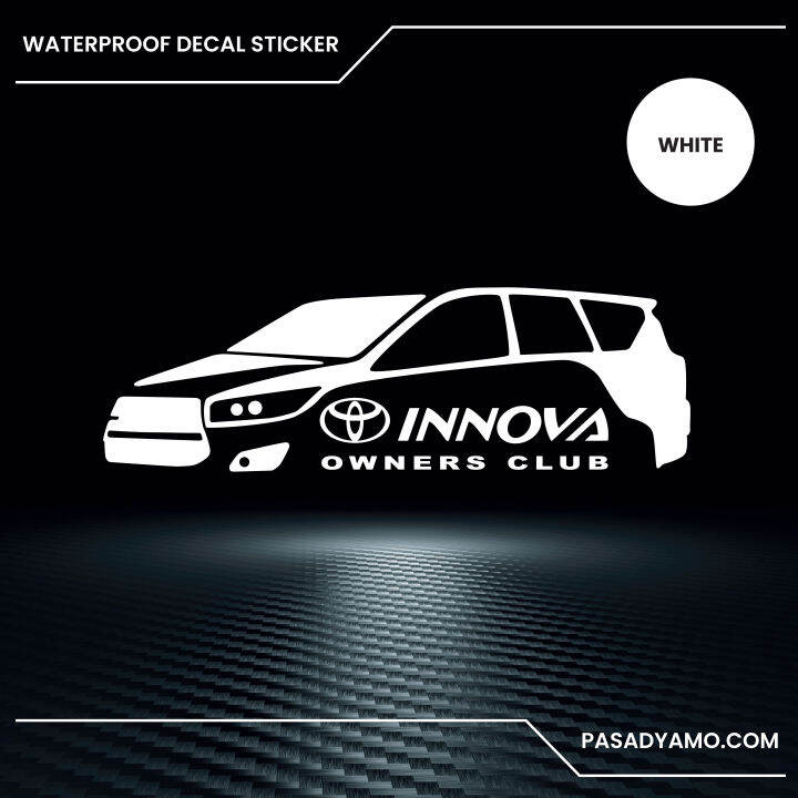 Innova Owners Club Logo Decal Sticker for Cars, Laptops 7 x 2.5 inches ...
