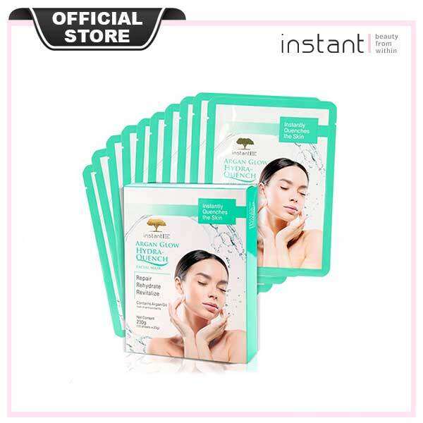 INSTANT Argan Glow Hydra Quench Facial Mask Box 10 Sheets M-AXHQ-B ...
