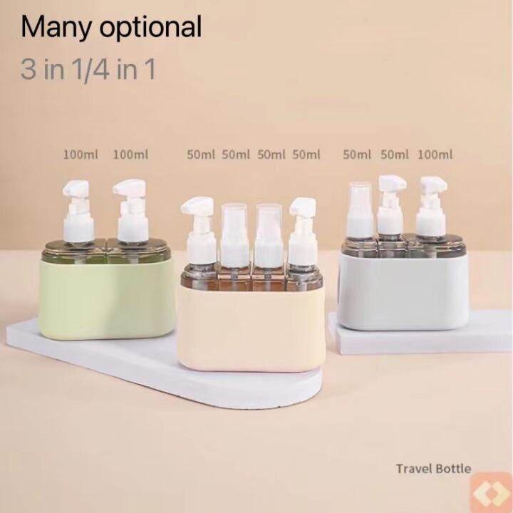 3 In 1 Travel Bottle With Silicone Sleeve Can Boarding Shampoo ...