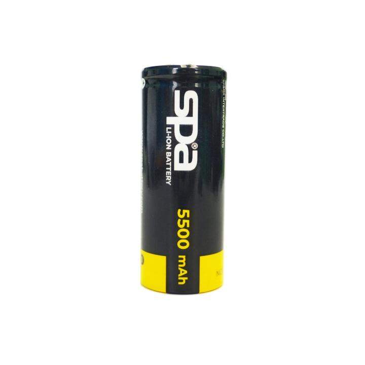 ถ่านชาร์จ Spa Battery NCR 26650 5500 mAh 3.7 V Lithium Ion Rechargeable ...