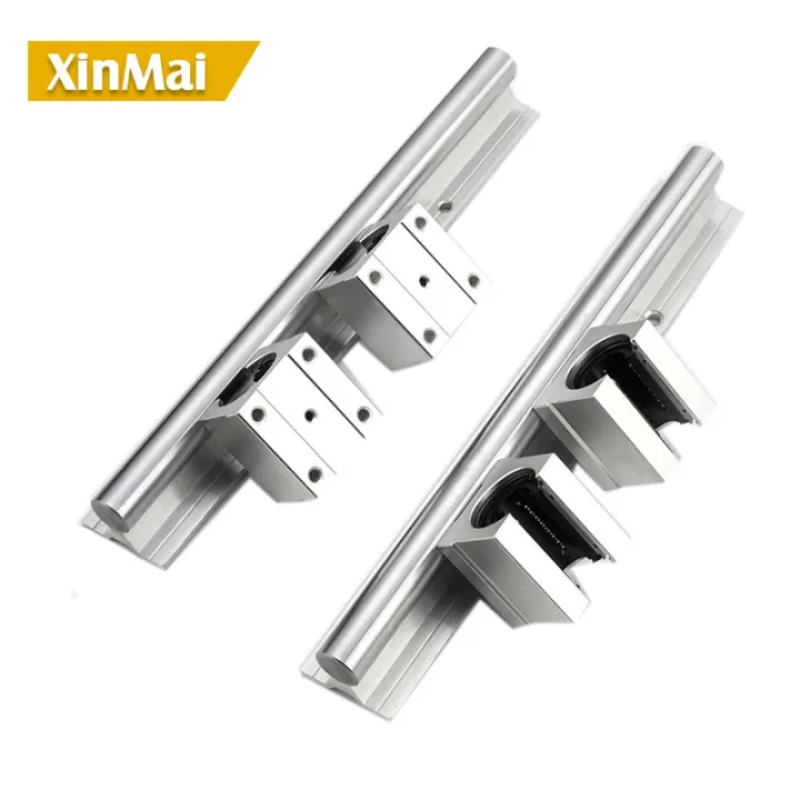 2 Set 12mm Rod sbr SBR12 Fully Supported Linear Rail guide lineaire ...