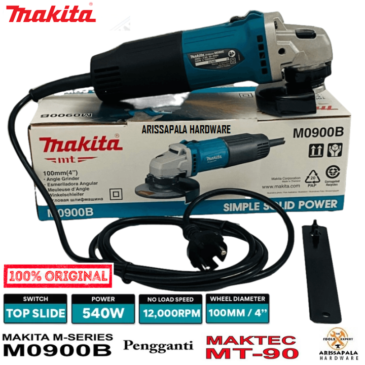 MAKITA M0900B Mesin Gerinda Tangan MAKTEC MT90 Angle Grinder 4 inch ...