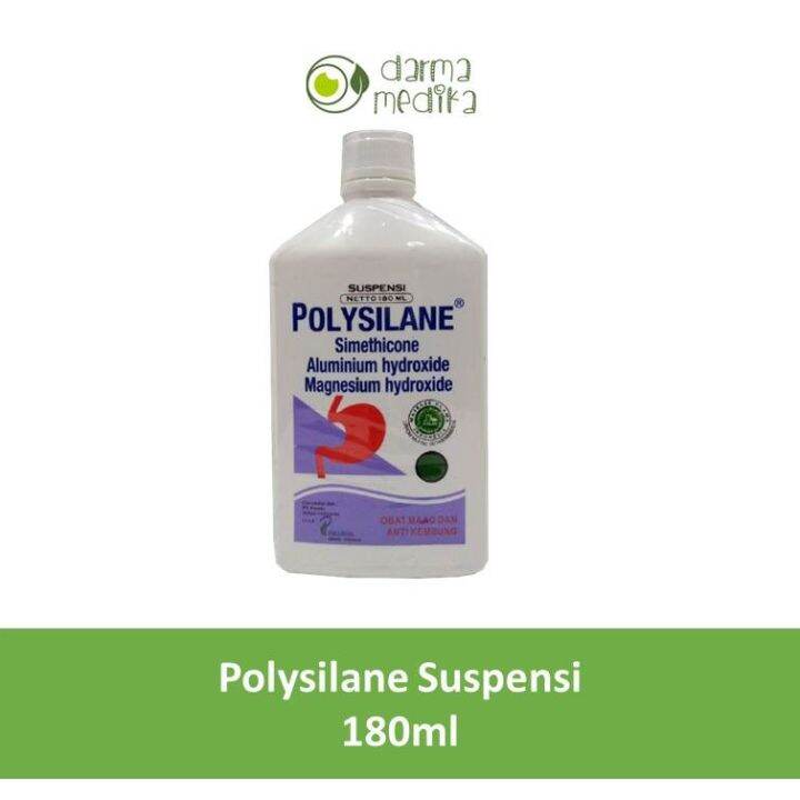 Polysilane Suspensi 180ml 180 ml Obat Maag dan Anti Kembung | Lazada ...