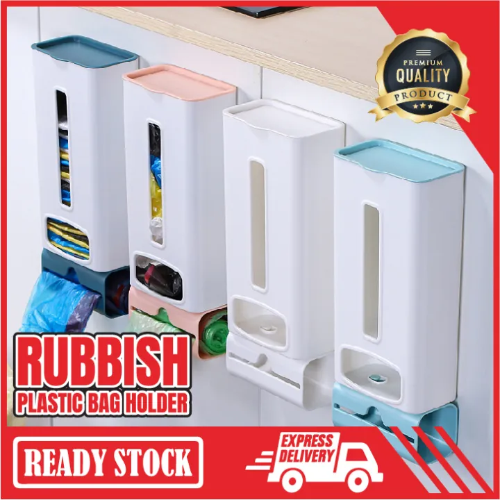 Rubbish Plastic Bag Holder Organizer Storage Paper Roll Plastic Bag ...