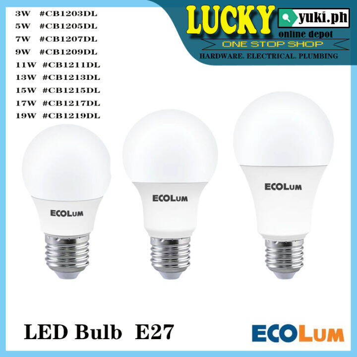 ECOLUM LED BULB DAYLIGHT E27 NON-DIMABLE | Lazada PH