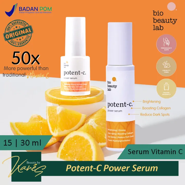 Bio Beauty Lab Potent-C Power Serum Vitamin C Face Serum Wajah | Lazada Indonesia