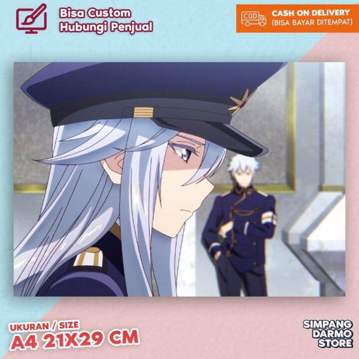 Poster 86 EIGHTY-SIX Shin Undertaker Lena Vladilena Milizé Ukuran A4 21x29 cm Hiasan Dinding ...