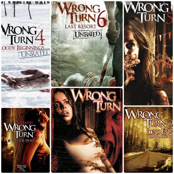 หวีดเขมือบคน ครบ 6 ภาค Wrong Turn 6 Movie Collection Dvd หนังฝรั่ง