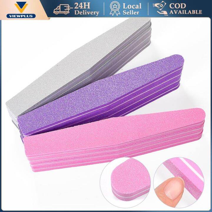5/10pcs Nail Sanding Sponge Buffer Block Fingernail Grinding Polishing ...