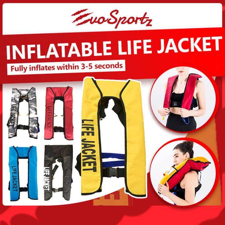 Inflatable Life Jacket | Life Vest PFD | Lazada Singapore