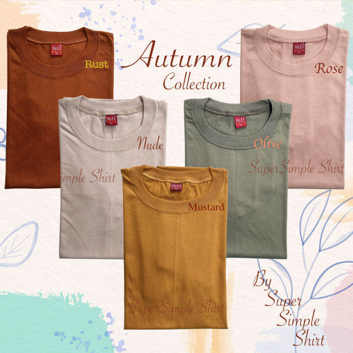 YALEX Gold Autumn Collection (Red Label) Round-neck T-Shirts (XS to 2XL ...