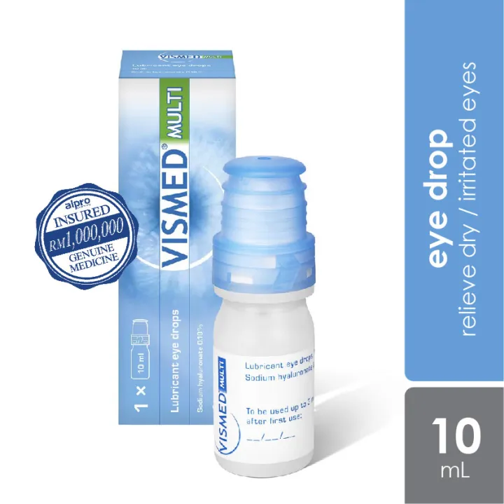 Vismed Multi Lubricant Eye Drops 0.18% 10ml (relieve dry / irritated eyes) | Lazada