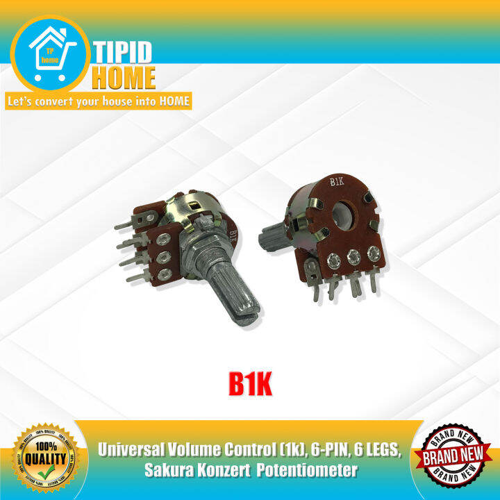 Universal Volume Control (1k), 6-PIN, 6 LEGS, Sakura Konzert ...