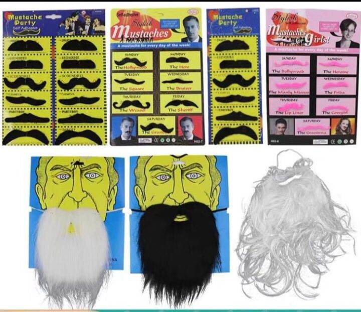 Fake beard cosplay man long fancy costume halloween funny | Lazada PH