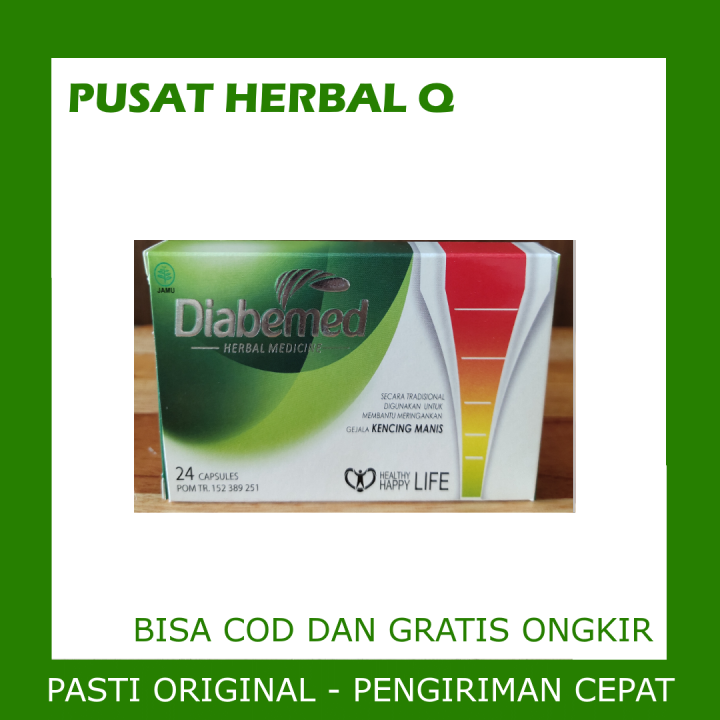 DIABEMED PER BOX OBAT HERBAL KENCING MANIS | Lazada Indonesia