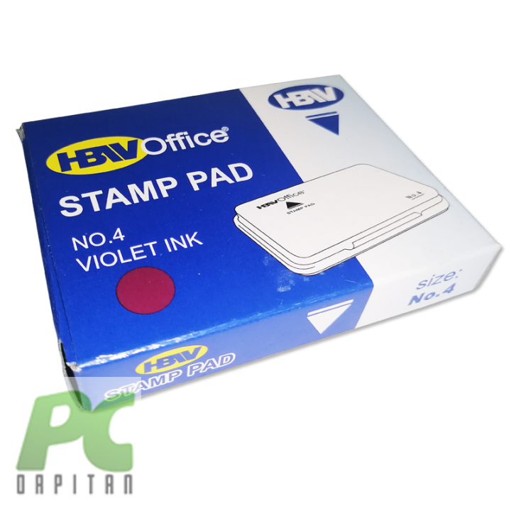 HBW STAMP PAD NO.4 WITH INK | Lazada PH