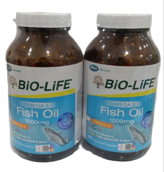 BIOLIFE OMEGA 3 FISH OIL 1000MG 2X200S [EXP:11/2023] BIO-LIFE BIO LIFE ...