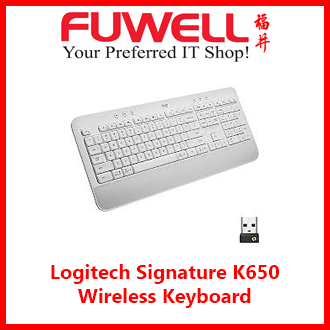 Logitech Signature K650 Wireless Keyboard with Wrist Rest, Full-Size ...