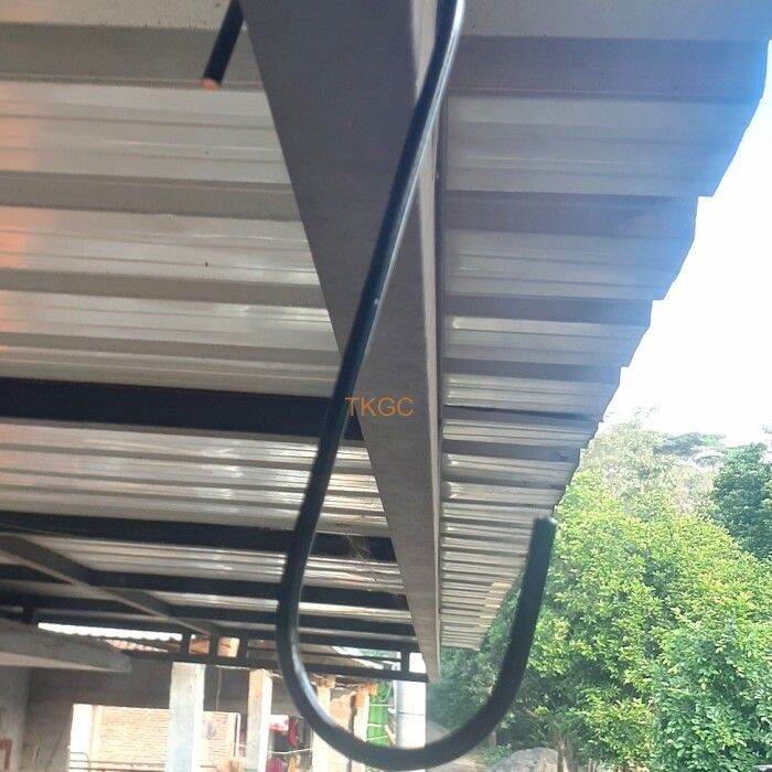 hook cantolan besar besi gantungan s serbaguna hitam - 4.5 cm x 30 cm ...