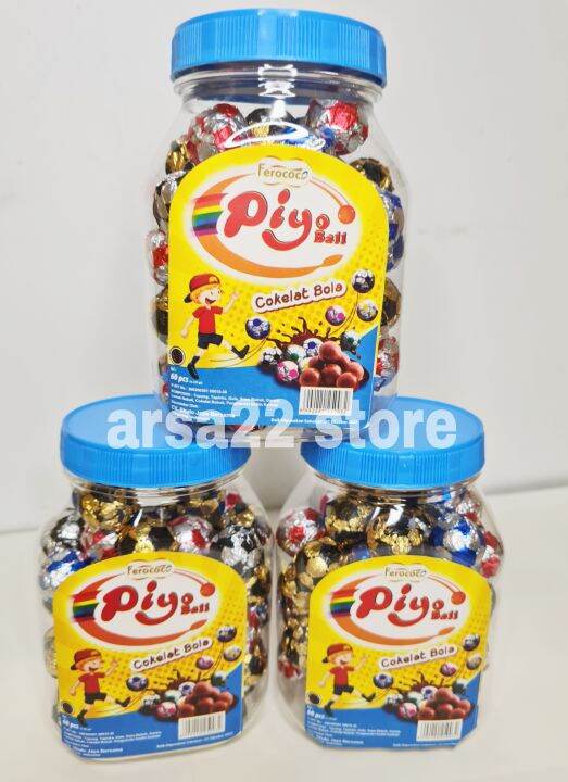 piyo ball coklat bola 1 toples isi 60psc | Lazada Indonesia