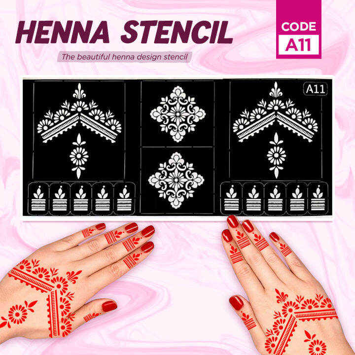 STENCIL HENNA / STICKER HENNA (READY STOCK) A11 | Lazada