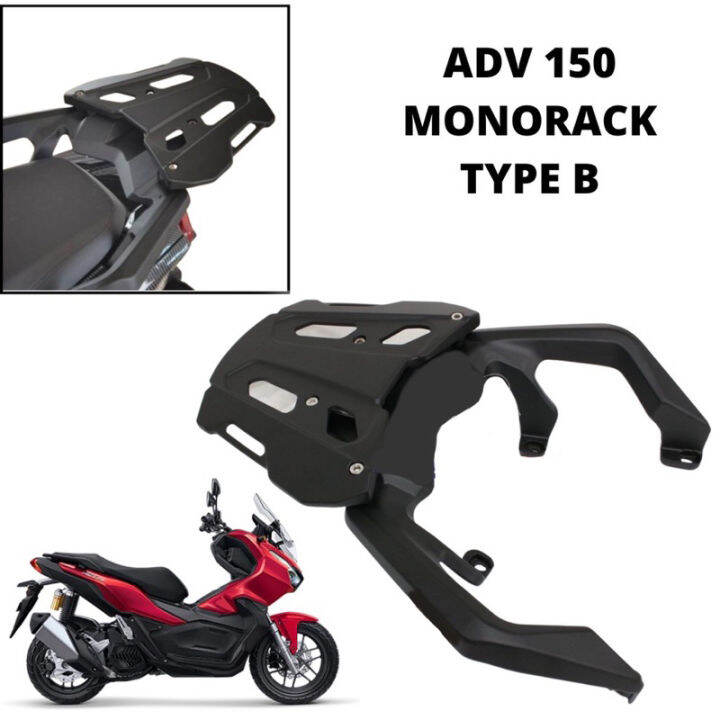 HONDA ADV / ADV150 MONORACK HEAVY DUTY BRAND RACING BOY SOLFILI TOP BOX ...