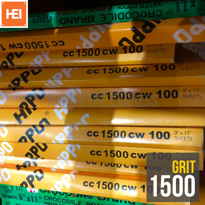 Hippo Sand Paper Sandpaper Grit #100 to #2000 (Sold per Sheet) | Lazada PH