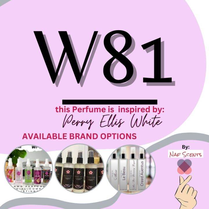 L1 W81 is Oil-based and HIGH QUALITY perfume inspired by PERRY ELLIS WHITE | Lazada PH
