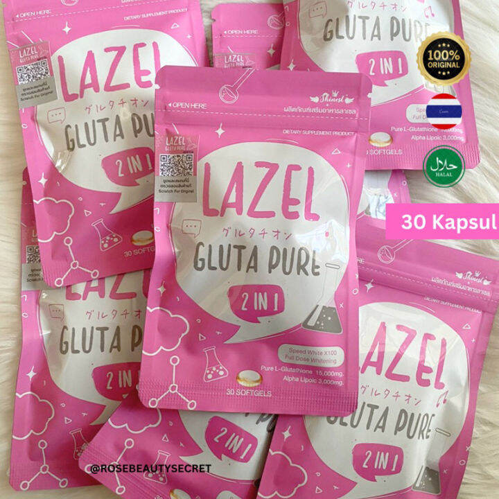 LAZEL GLUTA PURE ADA BARCODE ORIGINAL 100% | Lazada Indonesia