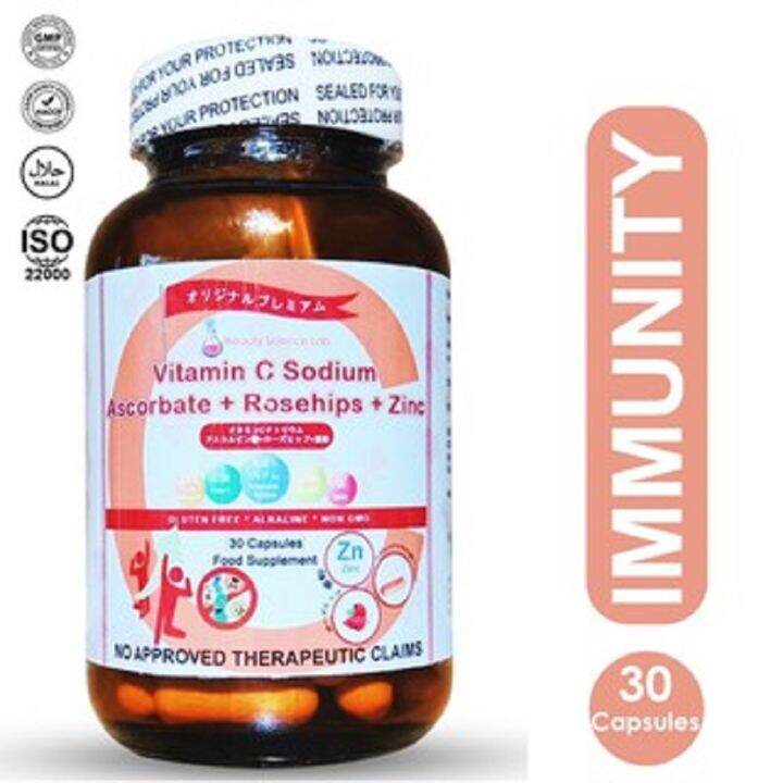 iBeauty Science Lab Vitamin C Sodium Ascorbate Acid + Rosehips + Zinc ...