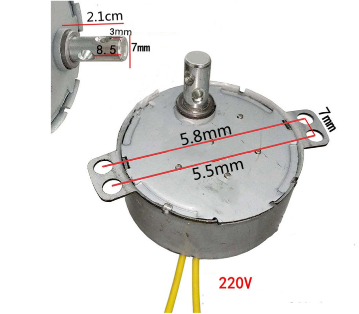 Motor túp năng quạt 220v 2.5rpm 5-6rpm 30rpm - tự động đảo chiều - Tuốc ...