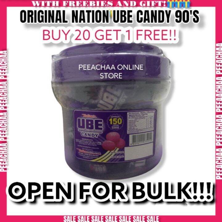 Ube nation candy langka strawberry milk milky moo per tub with freebies ...
