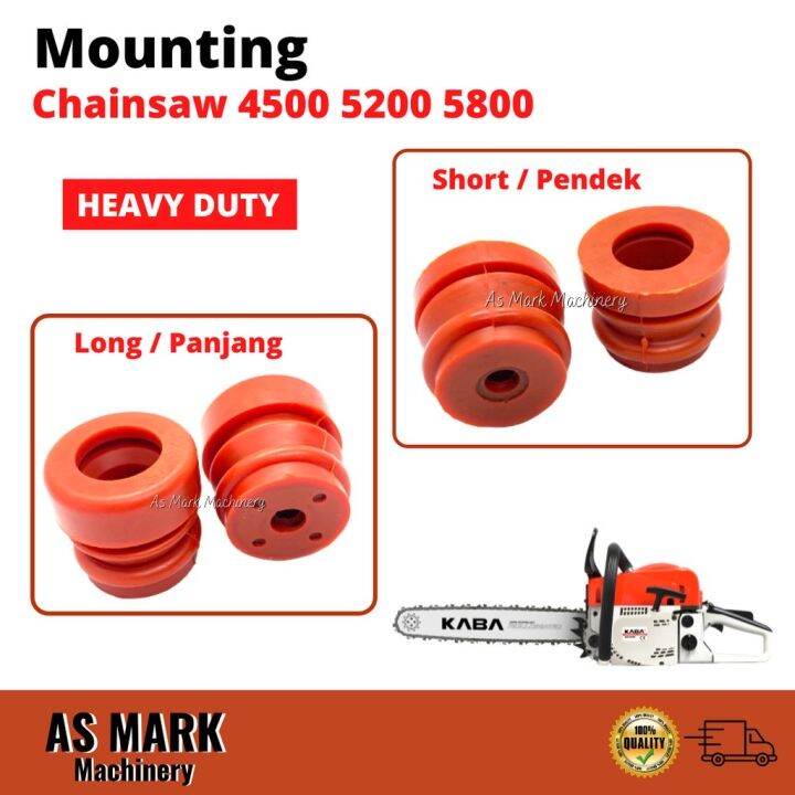 [HEAVY DUTY] Getah Mounting Panjang (Long) Pendek (Short) Buffer Rubber Enjin Chainsaw China ...