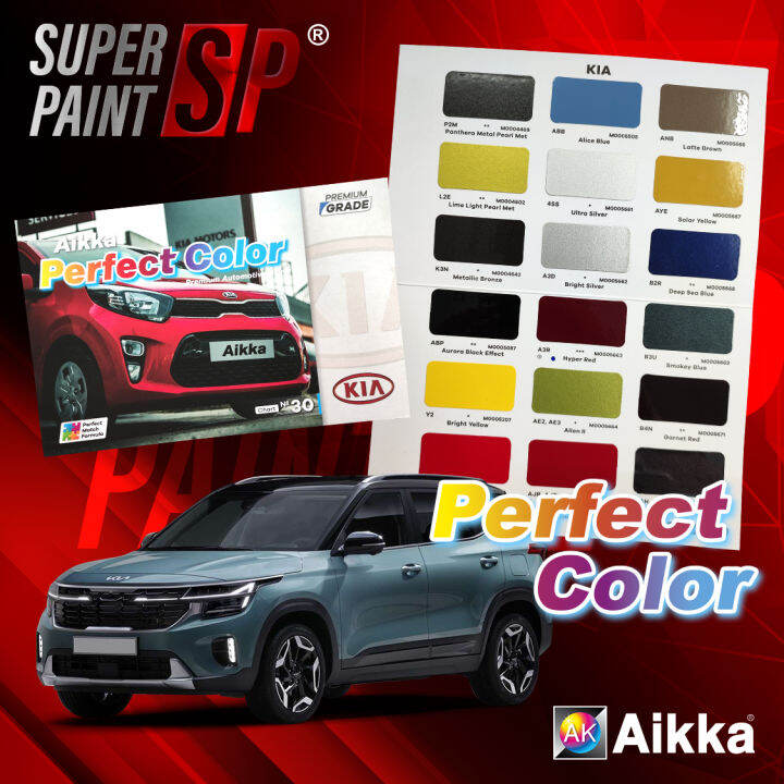 Aikka Perfect Color Chart No30 KIA Original 2K Car Paint Aerosol Touch ...