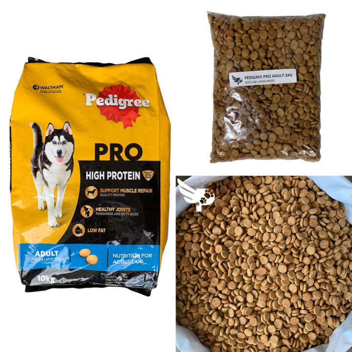 Pedigree Pro High Protein Adult 1kg Repacked - for Medium & Large Breed ...