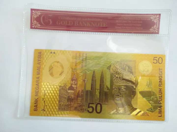 Rare Malaysia 1998 KL XVI Commonwealth Games Banknote Gold Collection ...