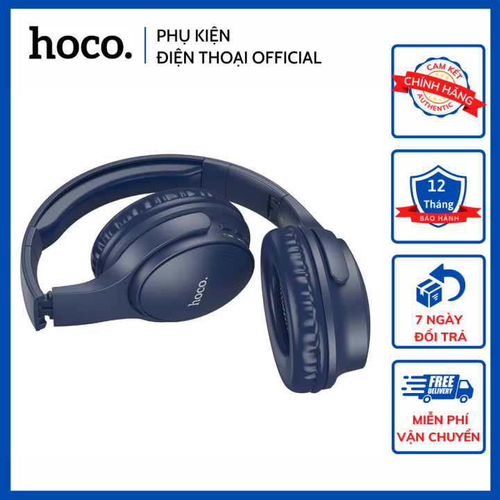 Tai nghe chụp đầu bluetooth Hoco W40 Pin 200mAh sử dụng lên tới 7h - cho máy tính, điện thoại ...
