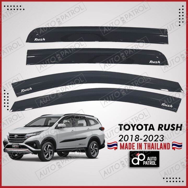 Toyota Rush 2018-2023 Black Injection Type Rain Guard Window Visor Made ...