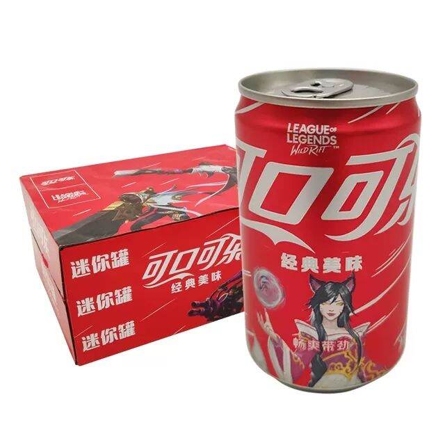 Coca-cola Mini Can ft. League of Legends Wild Rift (8 x 200ml) | Lazada PH