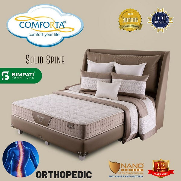 Comforta Solid Spine Hanya Kasur Tanpa Divan/Sandaran 180x200 | Lazada ...
