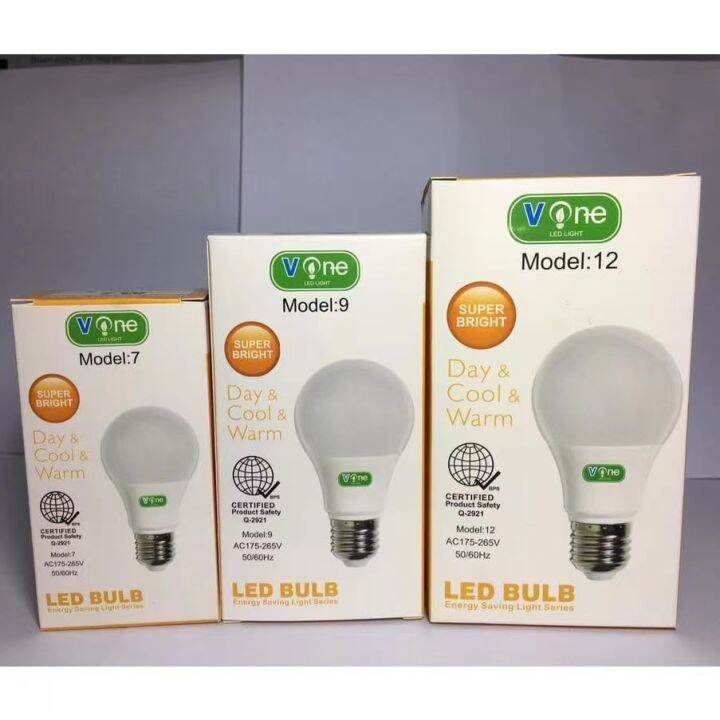 VONE Tri-Color Bulb LED Light Bulb E27 Day & Cool & Warm Bulb | Lazada PH