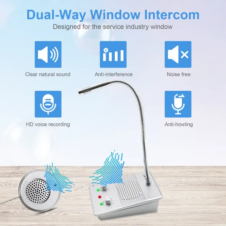11.11 [1-3 Days Delivery]CallToU Window Speaker Intercom System Anti-Interference ...