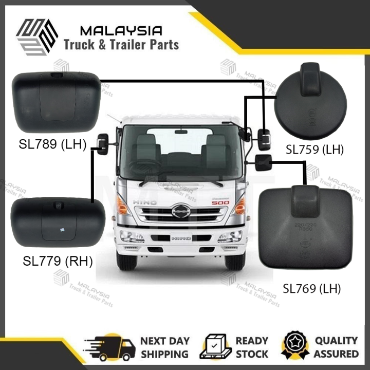 HINO VALIDUS 500 700 FRONT SIDE MIRROR CERMIN SISI (SL759/SL-759) (SL769/SL-769) (SL779/SL-779 ...